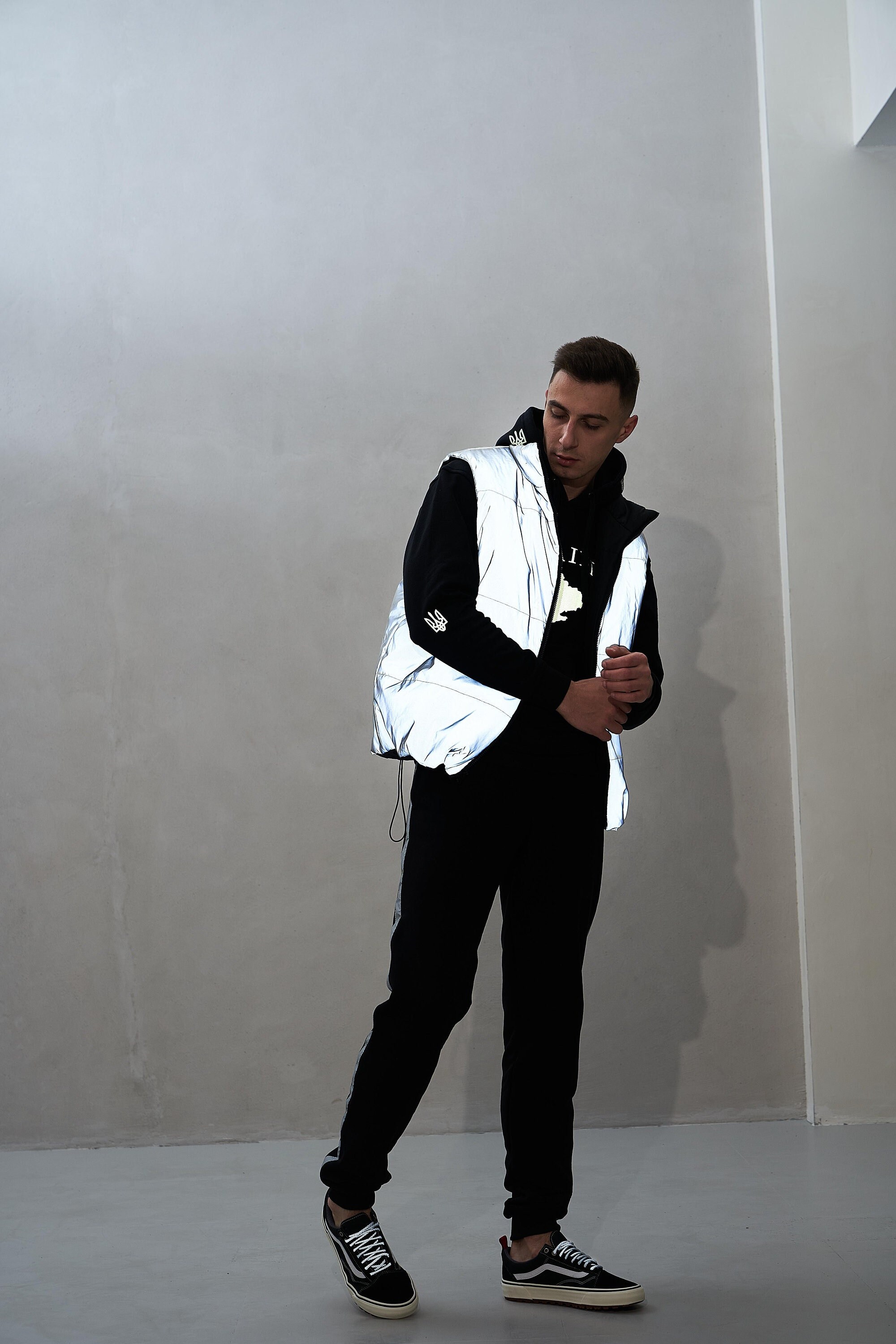 Men's Puffer Vest Two-sided Vest Reflective Colorful - Etsy