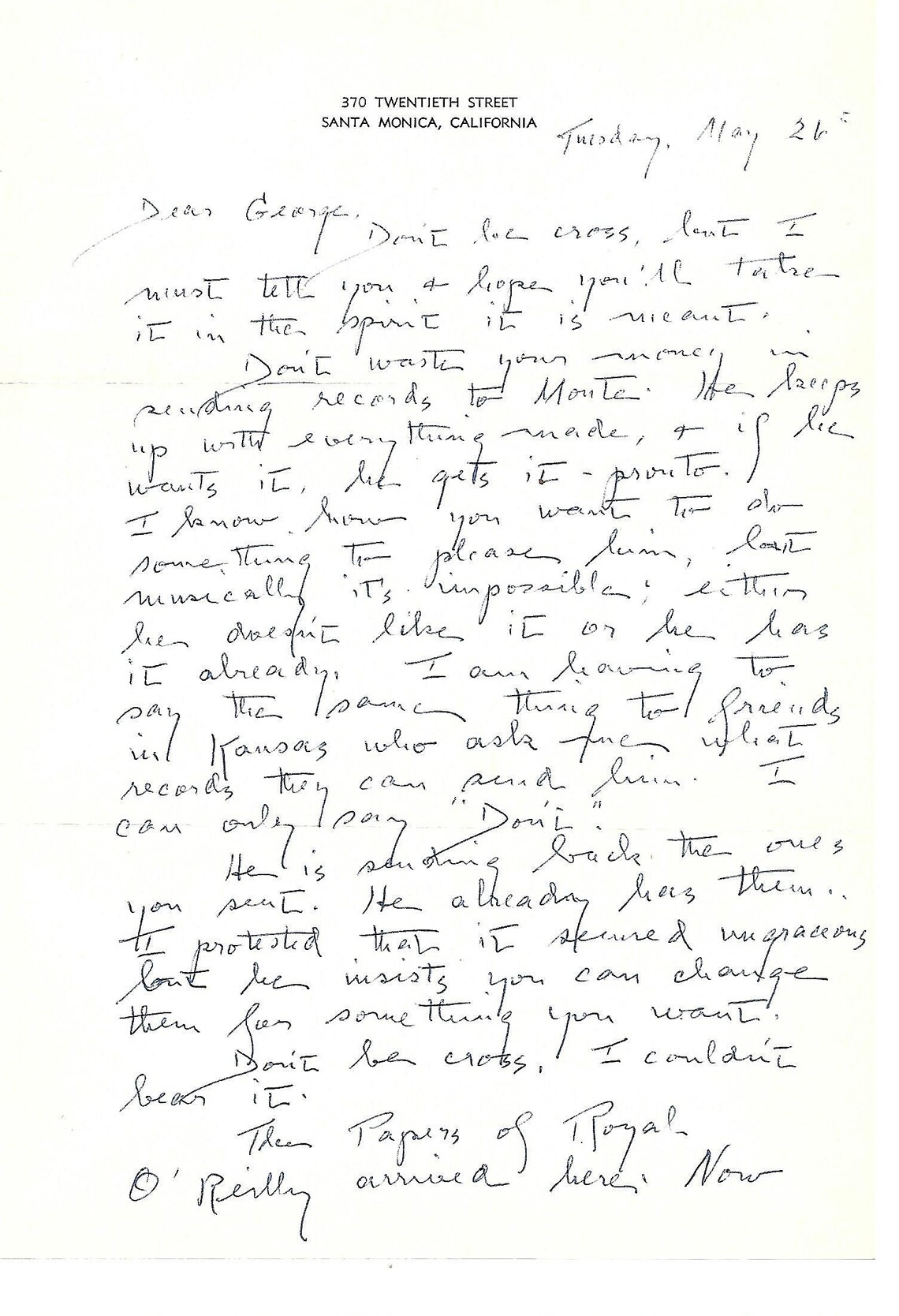 Ruth Rose Schoedsack - Handwritten Letter - Etsy