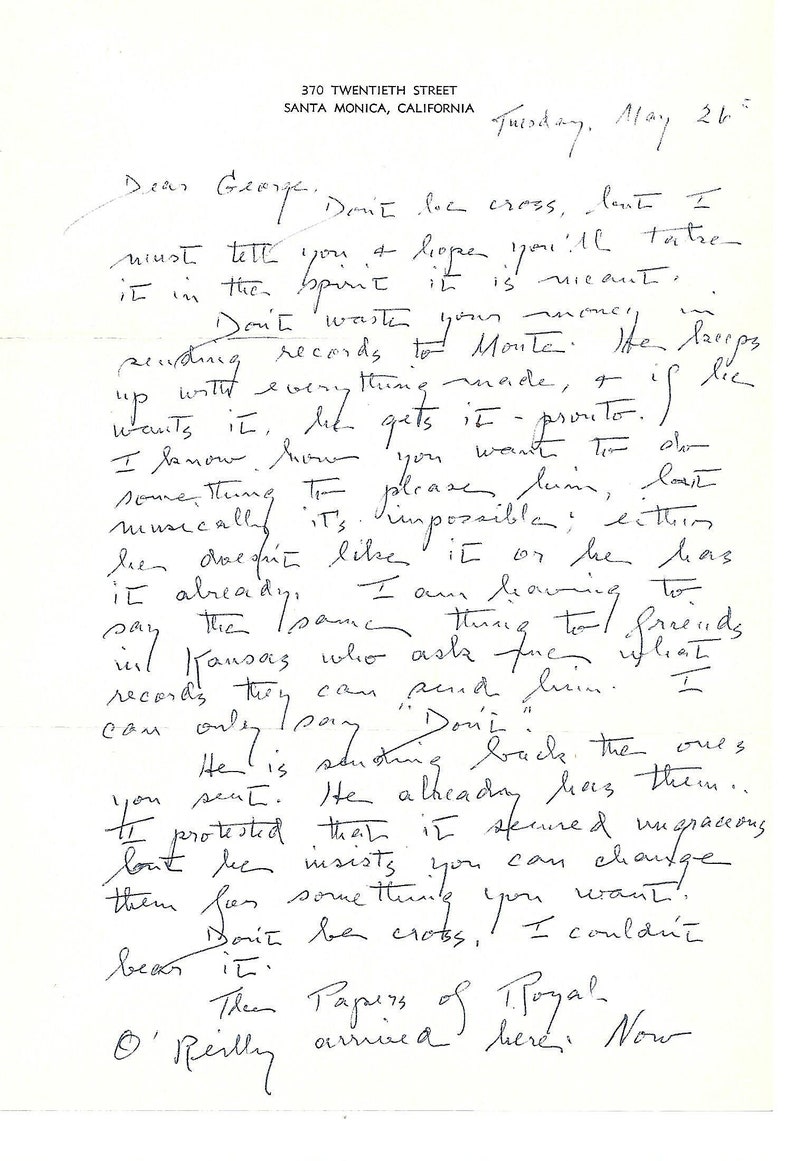 Ruth Rose Schoedsack - Handwritten Letter - Etsy