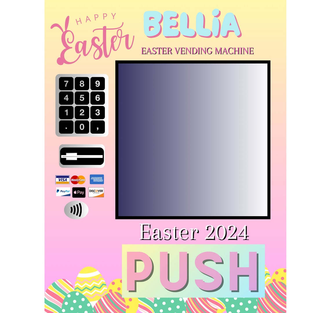 Front Cover Easter Vending Machine Template 16x20 - Etsy