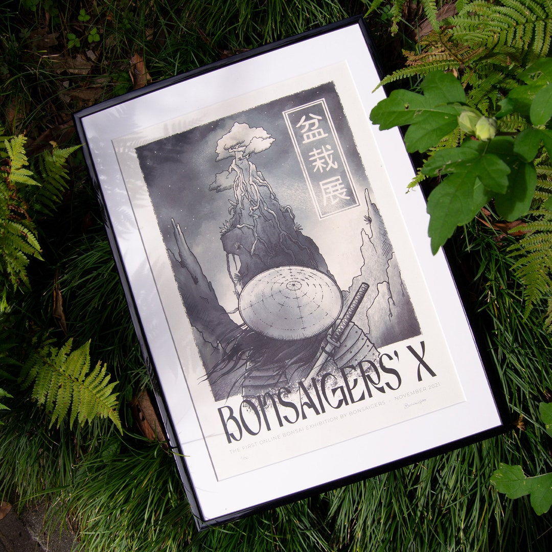 Limited Edition Print 'BONSAIGERS X 21' A2 Size Woodstock Betulla Paper ...