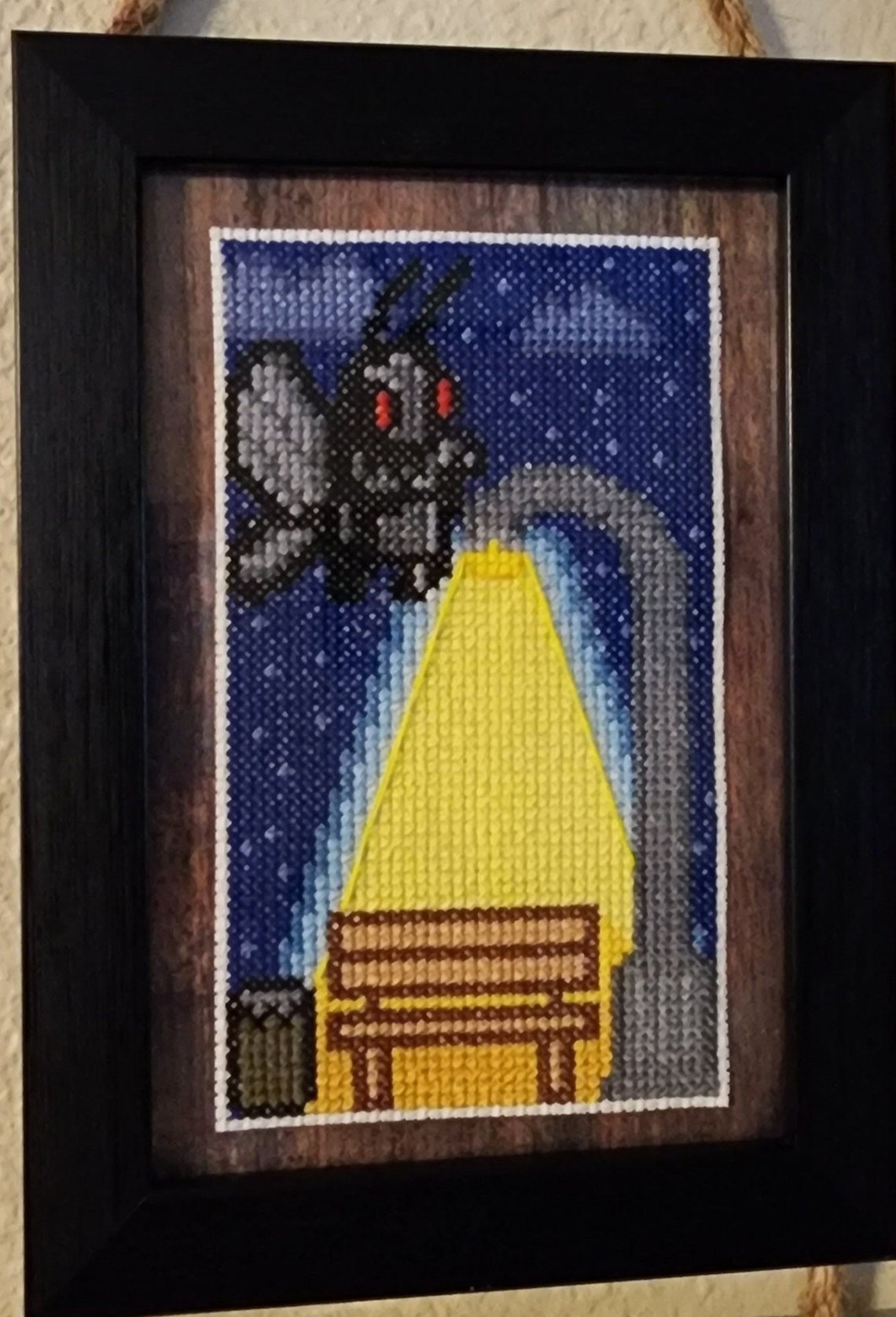 Mothman Cryptid 4x6 Digital Cross Stitch Pattern - Etsy
