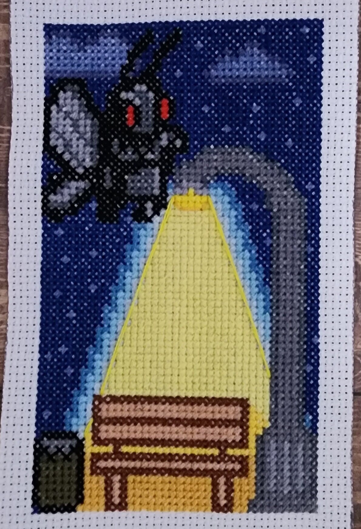 Mothman Cryptid 4x6 Digital Cross Stitch Pattern - Etsy