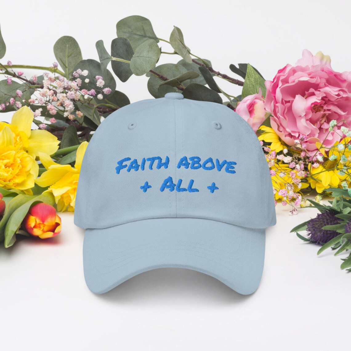 Faith above ALL Hat Embroidered Faith Caps Christian Faith | Etsy