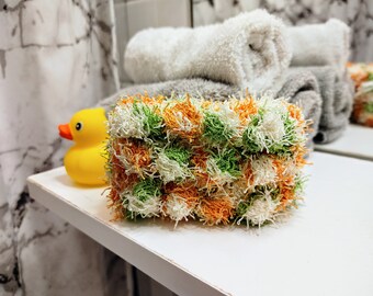 Scrubby Bath Toy, Exfoliating Soap Holder - Etsy