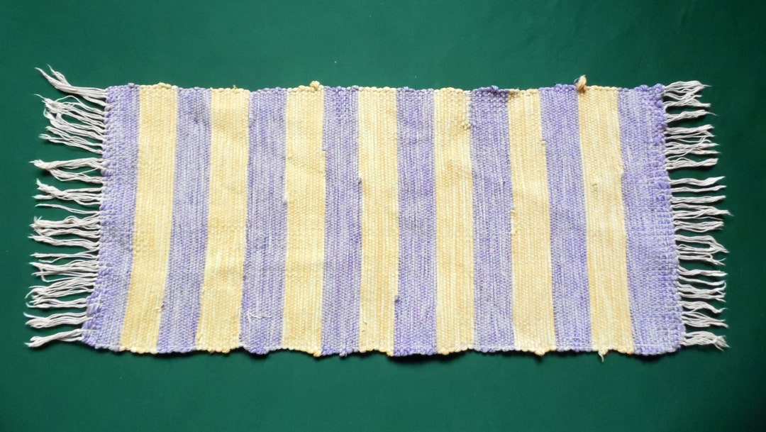 Vintage Woven Table Runner,striped Table Runner, Fringed Table Topper ...