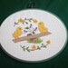 Vintage Easter Hoop Picture, Easter Wall Hanging, Hand Embroidery ...