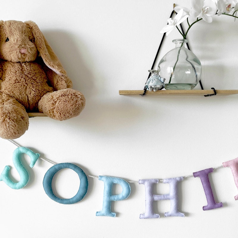 Felt Name Garland - Etsy