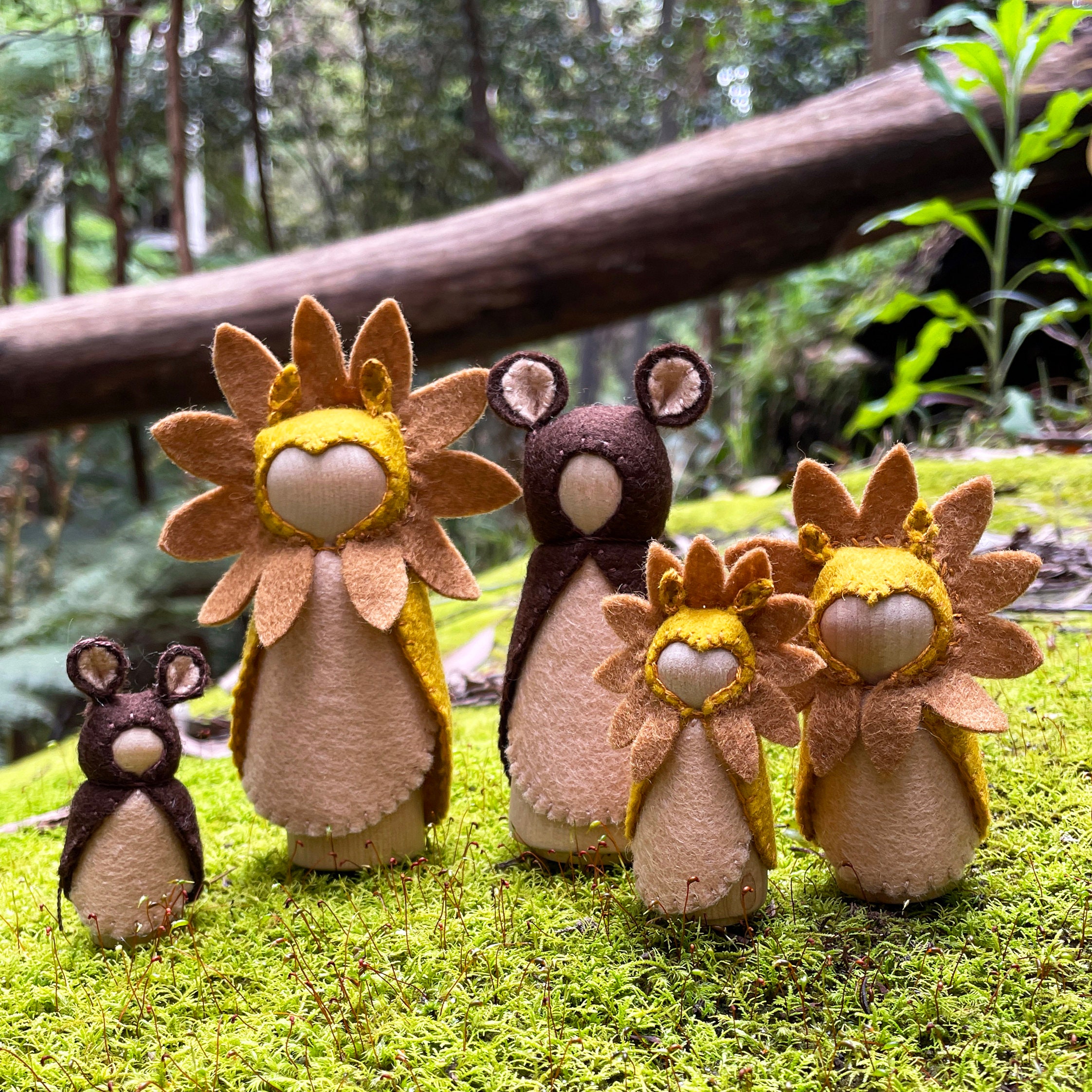 Lion and Bear Digital Clothes Pattern for Steiner Inspired Peg Dolls ...