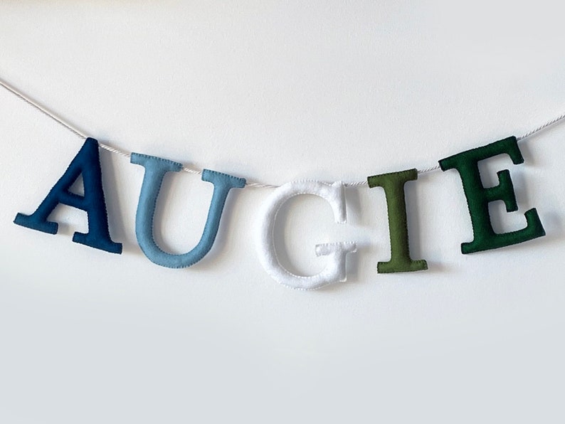 Felt Uppercase Letters Alphabet Pattern, Felt Name Garland, Felt Name ...