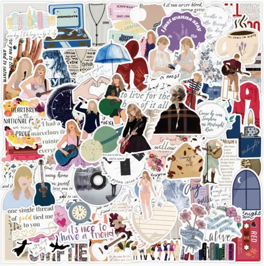 Taylor Swift Stickers Taylor Swift Decals Taylor Swift Eras - Etsy