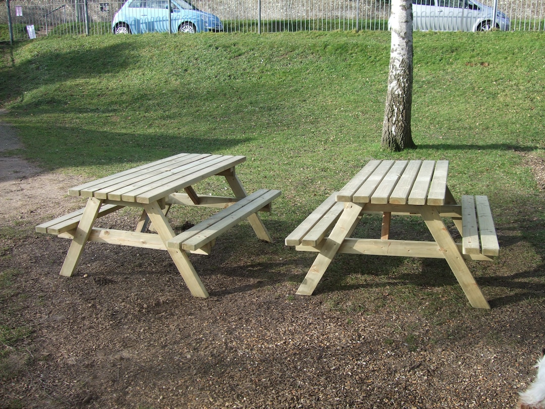 6 Seater New Heavy Duty Hand Made Picnic Bench Pub Table - Etsy