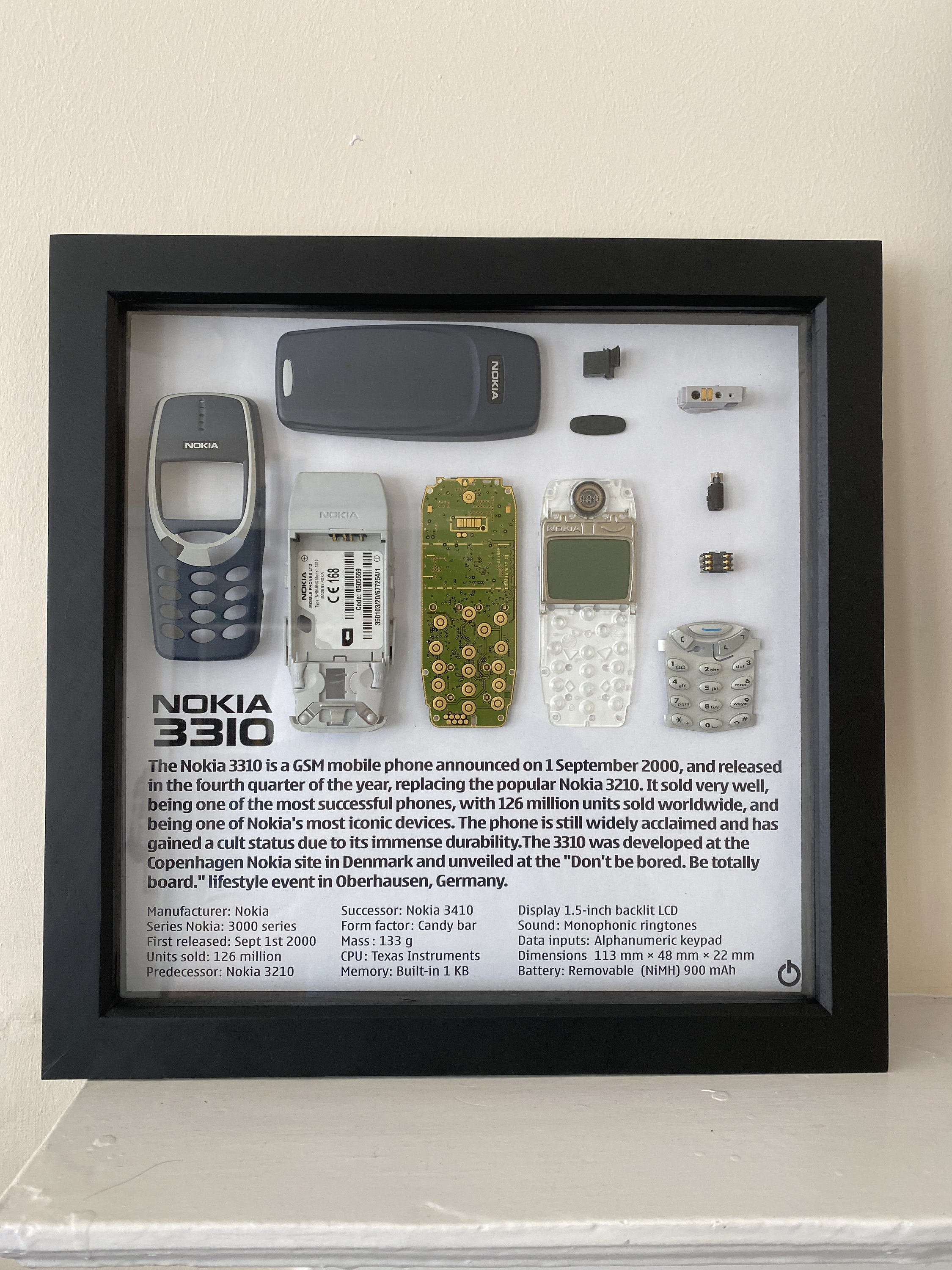 Nokia 3310 Nostalgia Disassembled Art - Etsy