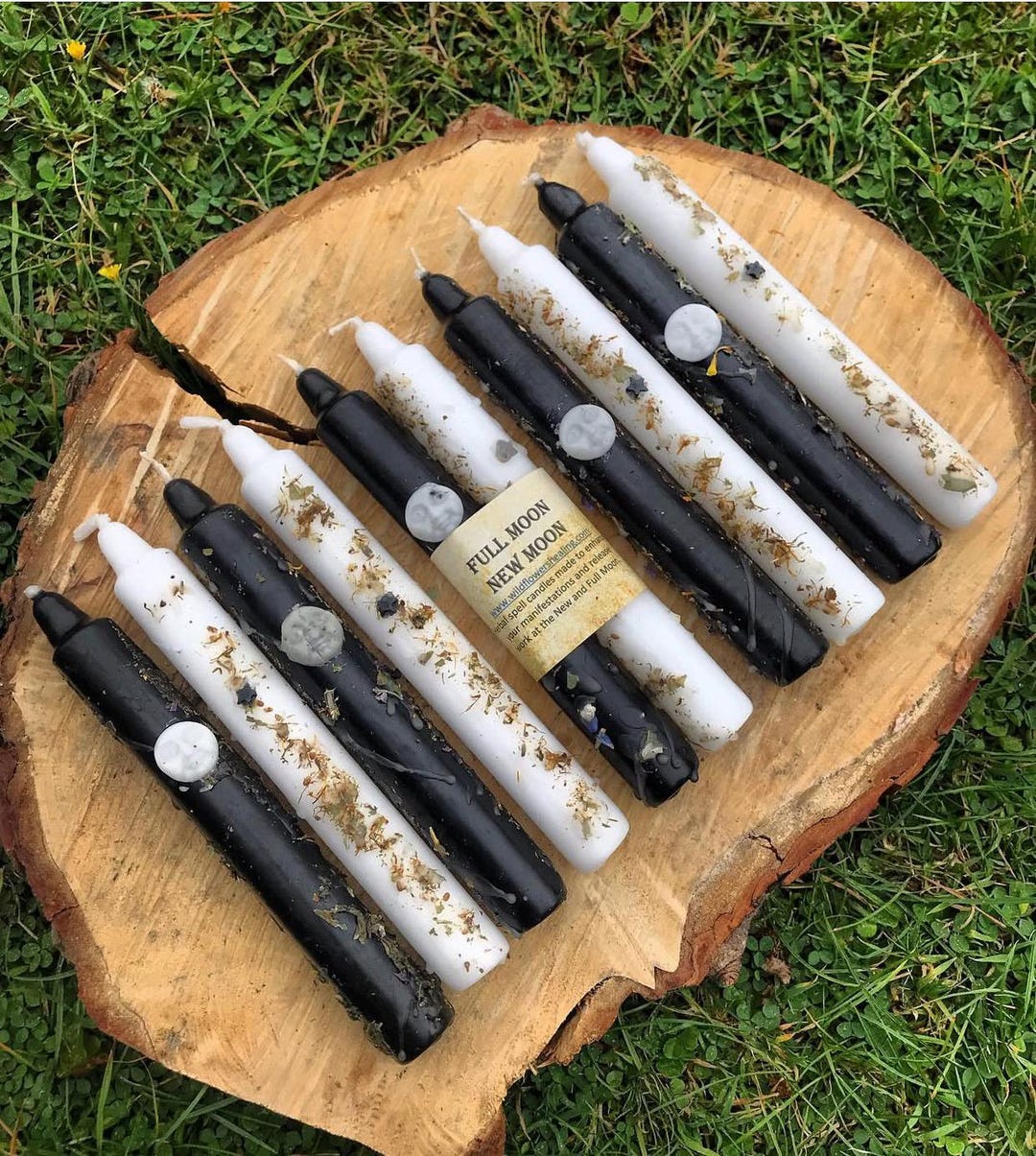 Dressed Spell Candle Set: Herbal Altar Candles for Many Spell Choices ...