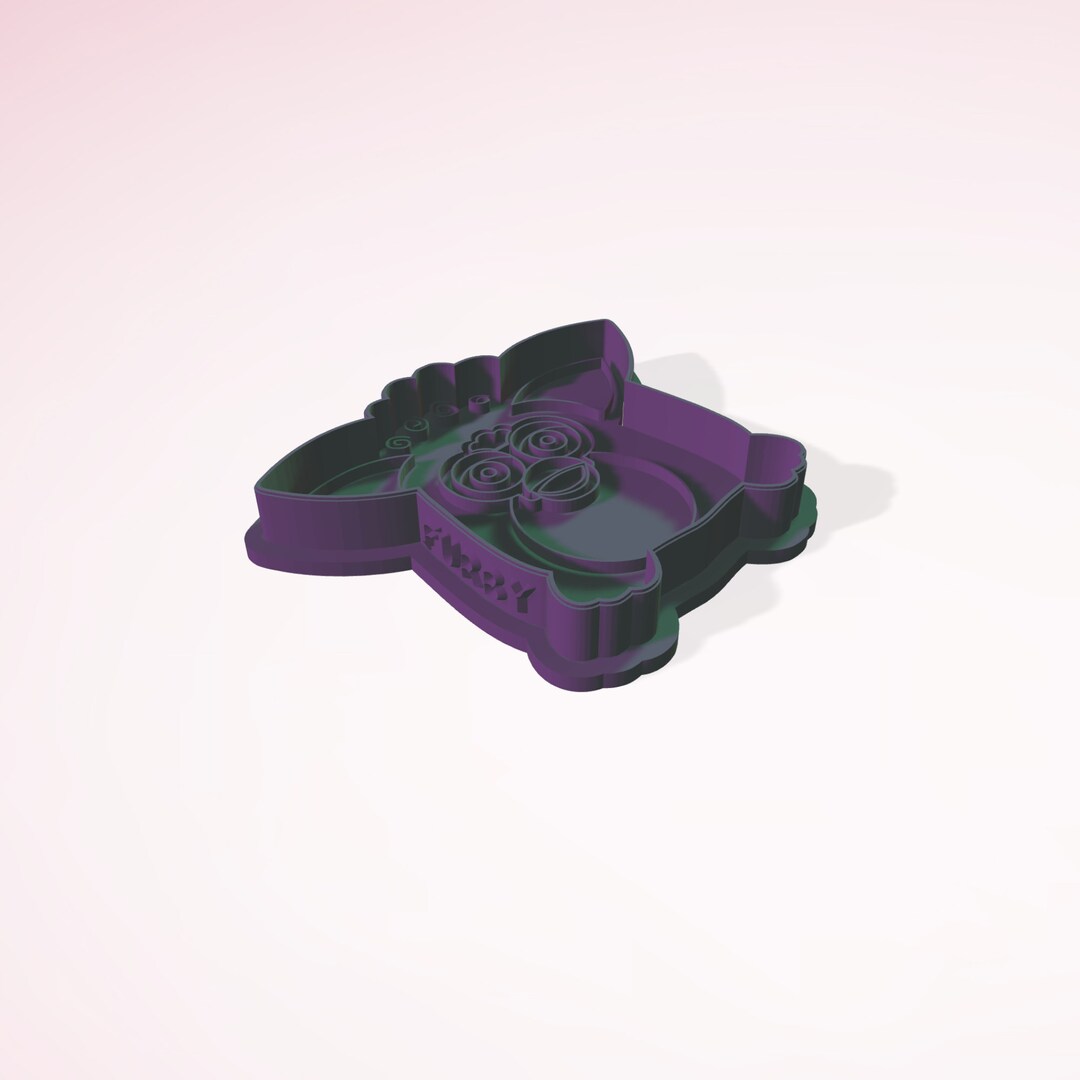 Furby Outline Cookie Cutter and Stamp Set STL File - Etsy
