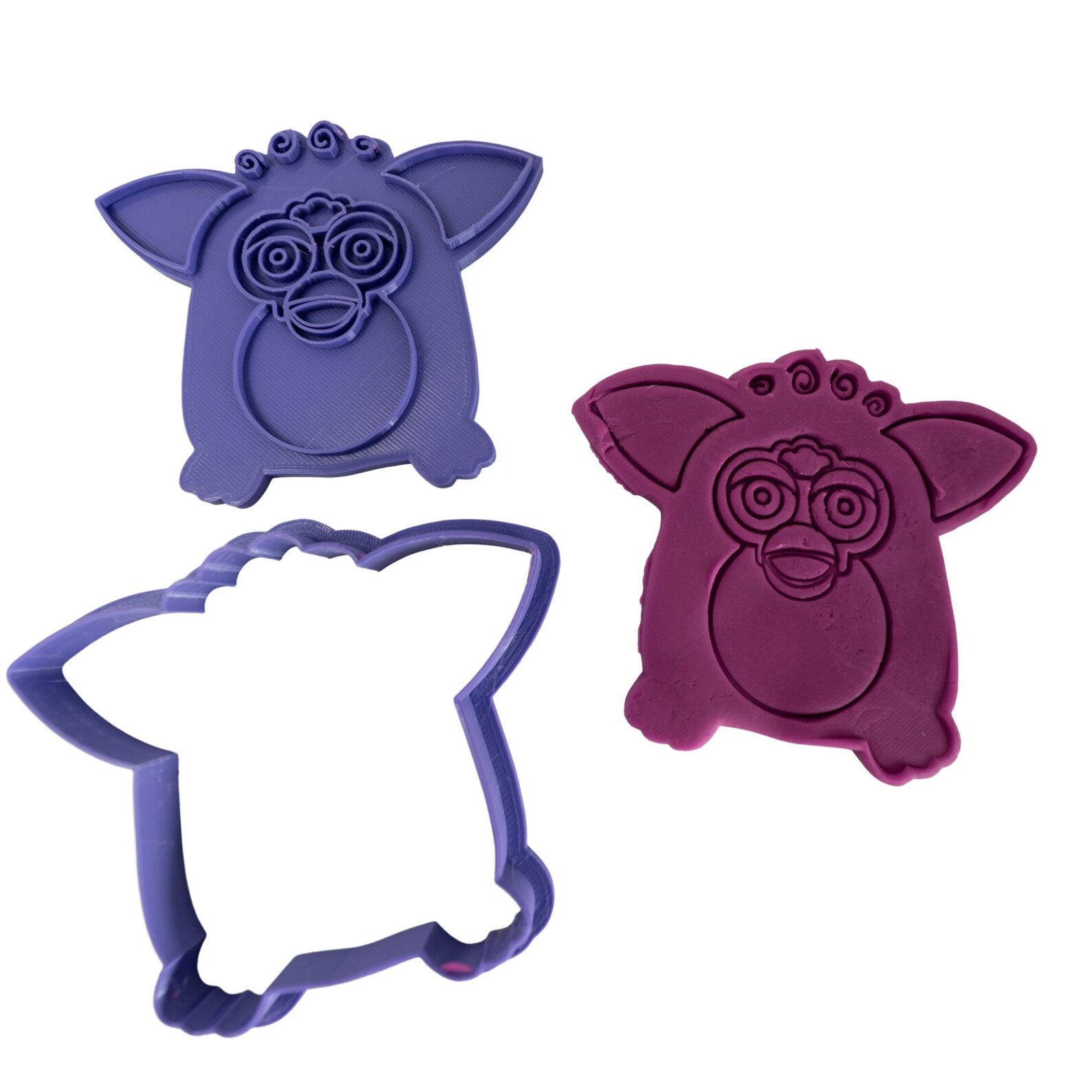 Furby Outline and Stamp 3D Printed Cookie Cutter Set - Etsy Australia