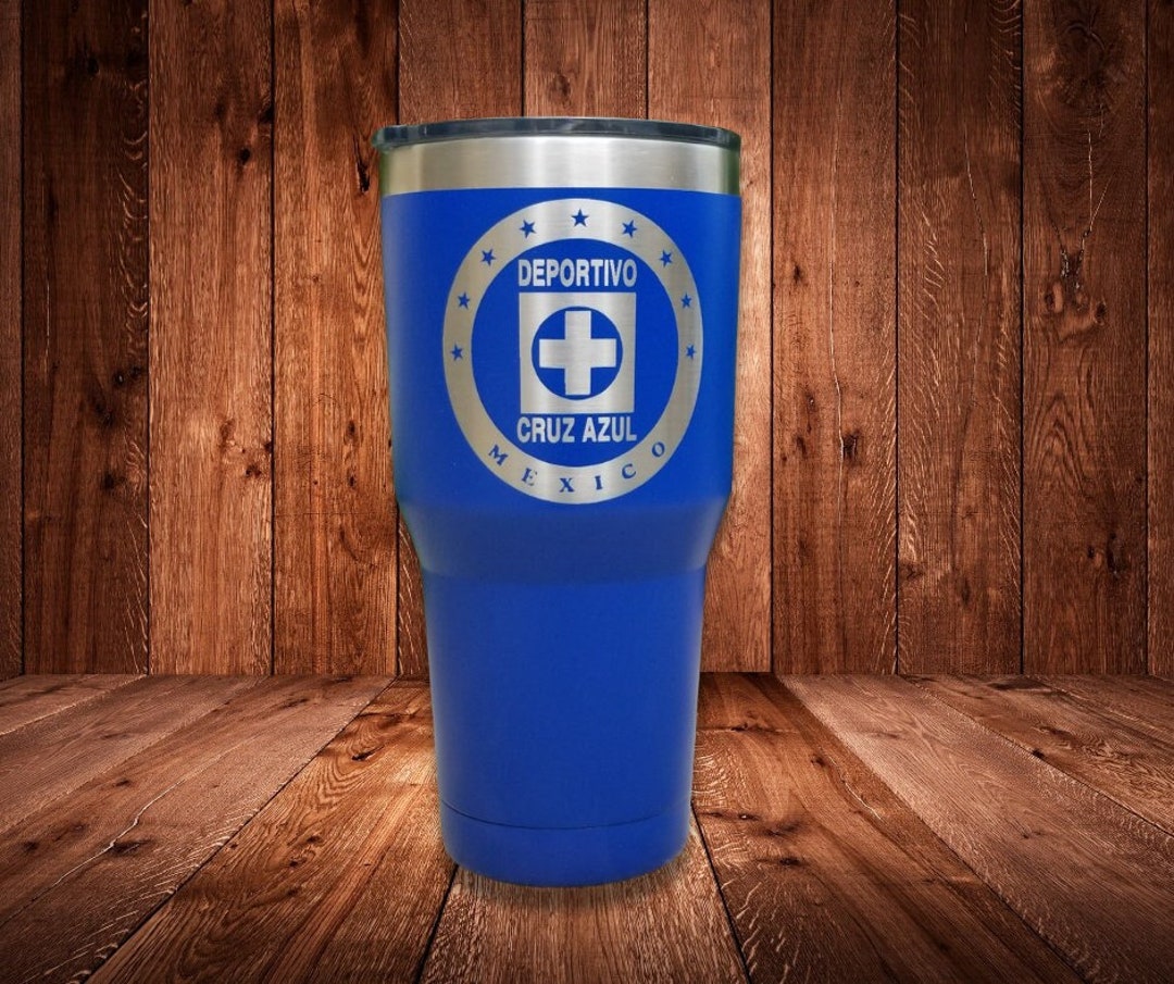 Cruz Azul 30 Oz Tumbler / Vaso Termico Grabado En Laser Termo De Cruz ...