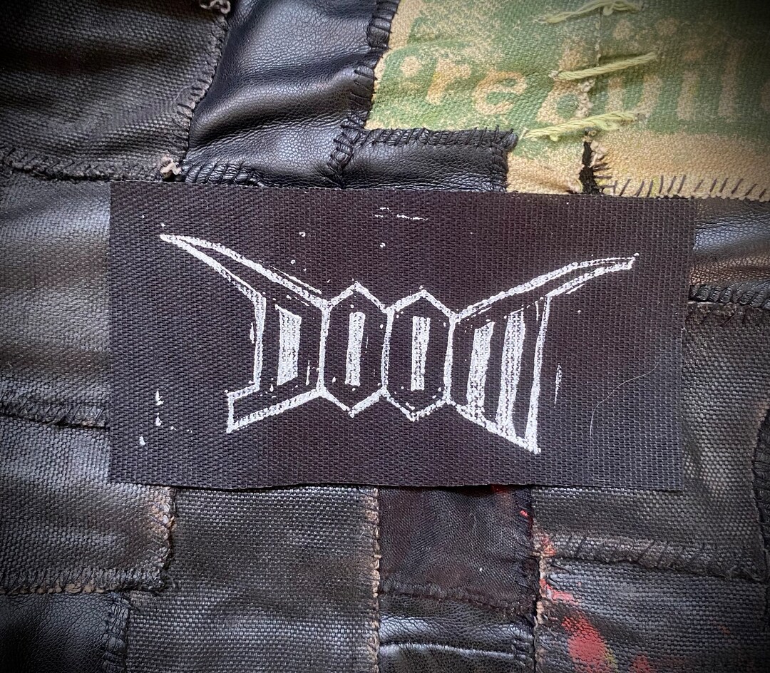 Doom Linocut Patch - Etsy