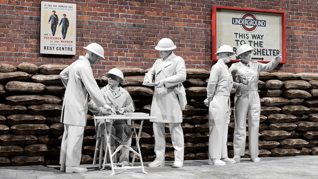 WWII the Blitz - ARP Wardens - Set 2 - 5 Figure Set - Etsy