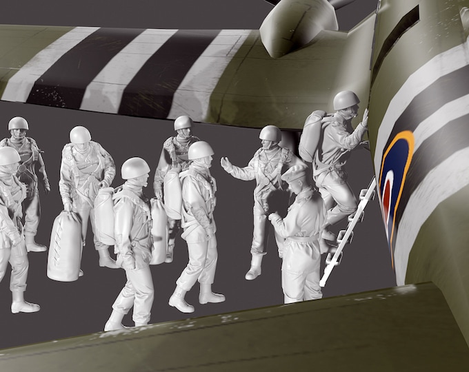 WWII British Airborne Boarding - 10 Figure Set - Etsy UK