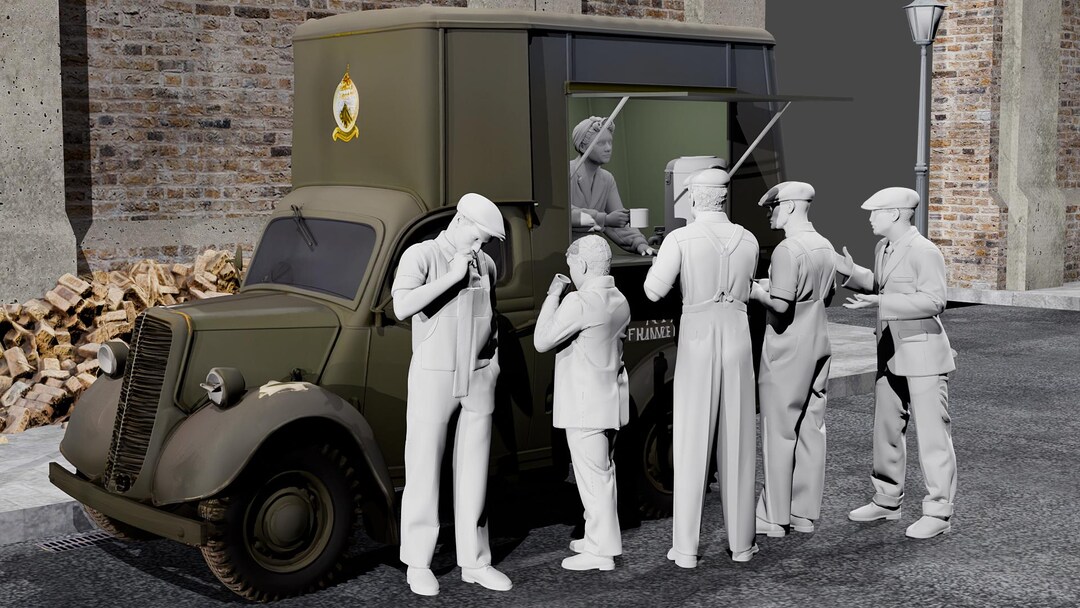 WWII the Blitz - Everything Stops for Tea - Set 1 - 6 Figure Set - Etsy