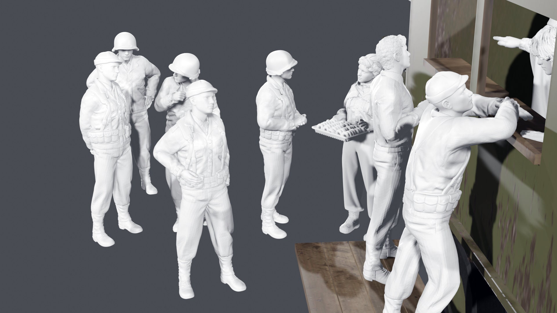 WWII US Red Cross Clubmobile donut Dollies 1/72 - Etsy