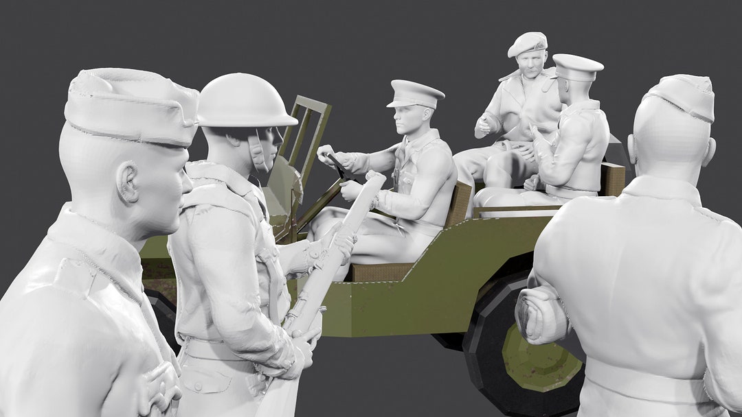 WWII Monty - Pows - Normandy - 10 Figure Set - Etsy