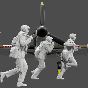 WWII RAF - the Few - Scramble! - 5 Figure Set - Etsy UK