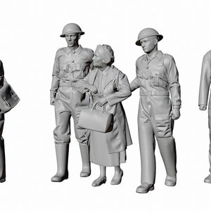 WWII the Blitz - ARP Wardens - Set 1 - 5 Figure Set - Etsy