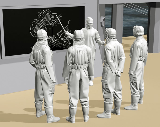 WWII Imperial Japanese Navy - Carrier Pilot Mission Briefing - 5 Figure ...