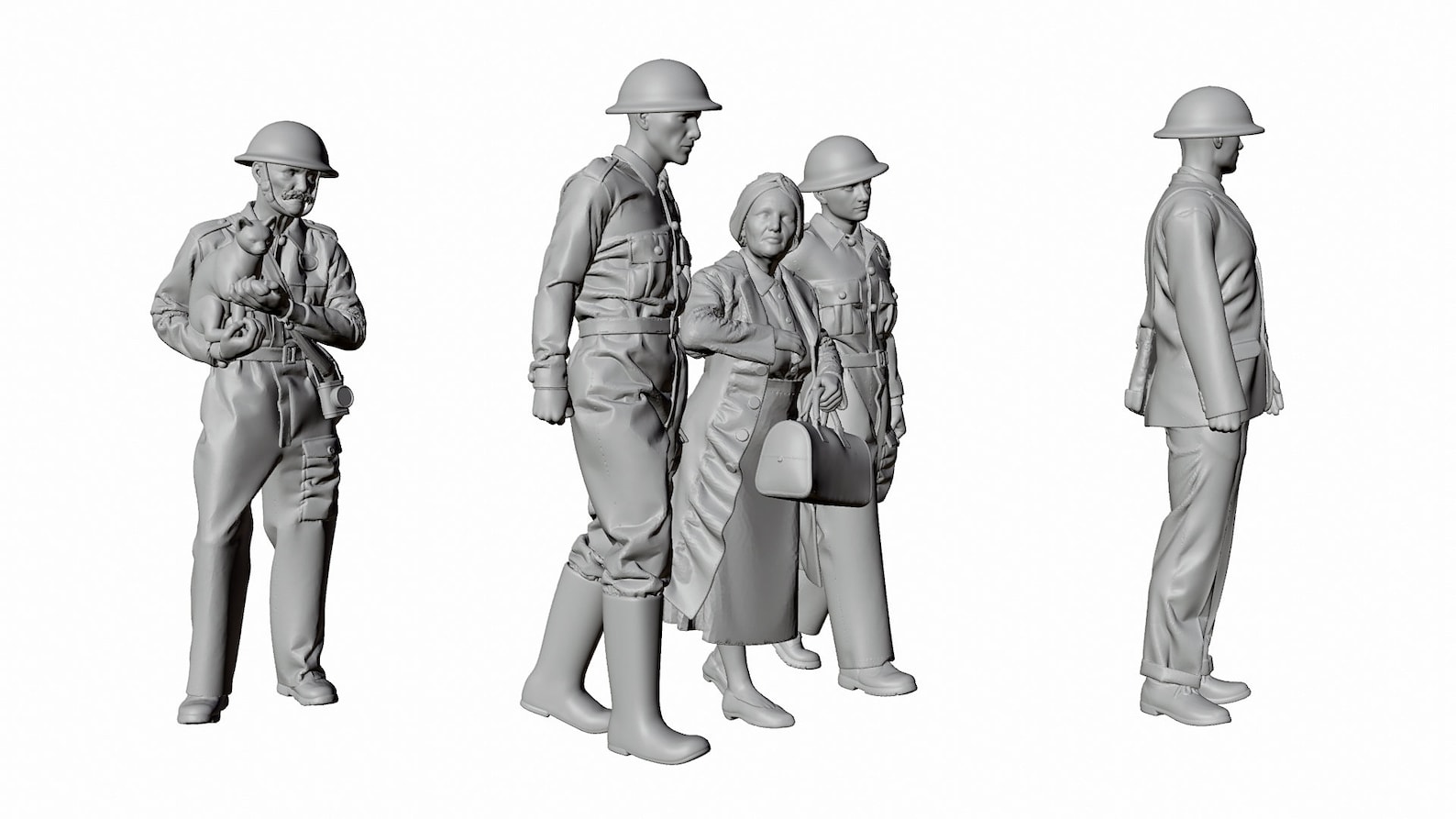 WWII the Blitz - ARP Wardens - Set 1 - 5 Figure Set - Etsy