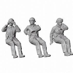 WWII 1940 Battle of France French Tank Commanders - 5 Figure Set - Etsy