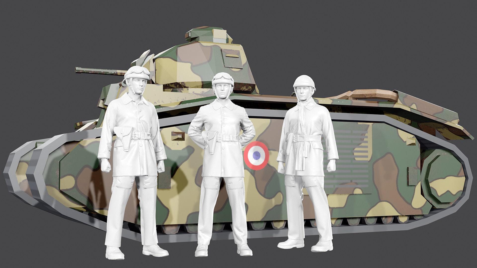 WWII 1940 Battle of France French Tank Crew - Orders - 5 Figure Set - Etsy
