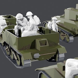 WWII BEF 1940 - Helmets - at Rest - 10 Figure Set - Etsy