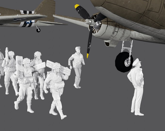 WWII US Airborne - 10 Figure Set - Etsy