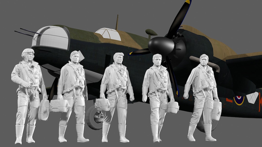 WWII RAF Bomber Crew - 5 Figure Set - Etsy