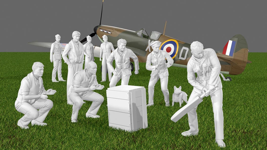 WWII RAF "bowling From the Biggin Hill End" - 10 Figure Set - Etsy