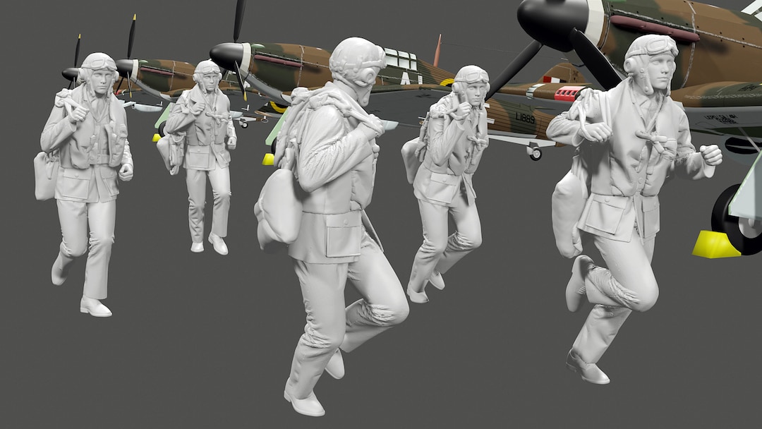 WWII RAF - the Few - Scramble! - 5 Figure Set - Etsy
