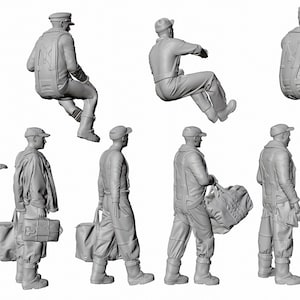 WWII USAAF Bomber Crew - 10 Figure Set - Etsy