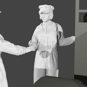 WWII British Auxiliary Territorial Service ATS Mechanics - 5 Figure Set ...