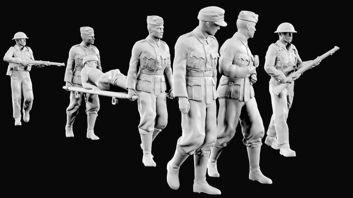 WWII Monty - Pows - Normandy - 10 Figure Set - Etsy