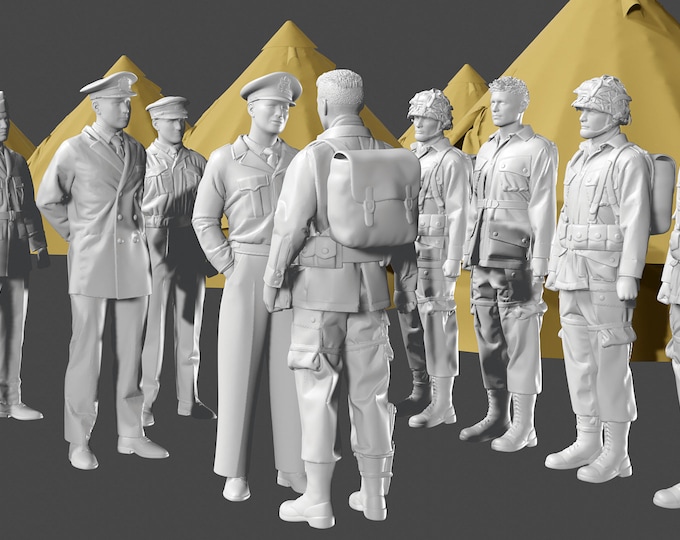 WWII Eisenhower Inspects the 101st - D-day - 10 Figure Set - Etsy