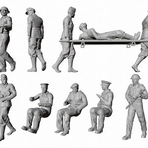 WWII Monty - Pows - Normandy - 10 Figure Set - Etsy