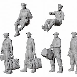 WWII USAAF Bomber Crew - 10 Figure Set - Etsy