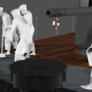 WWII Royal Navy - Swab the Deck - 5 Figure Set - Etsy