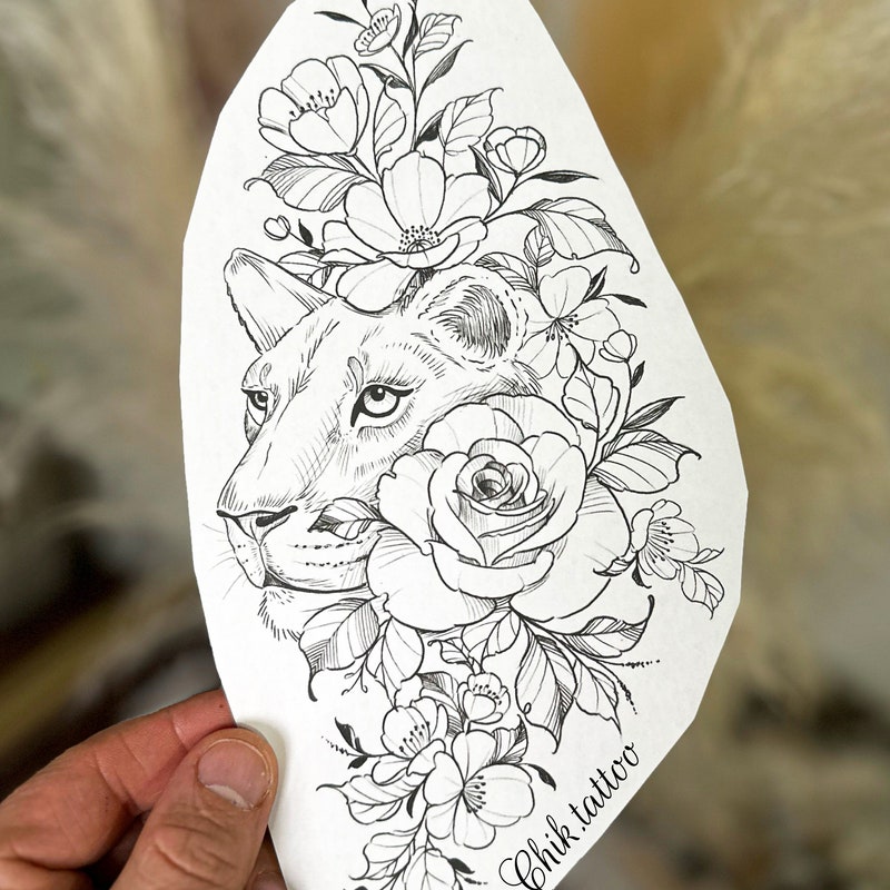 Leg Tattoo Stencils - Etsy