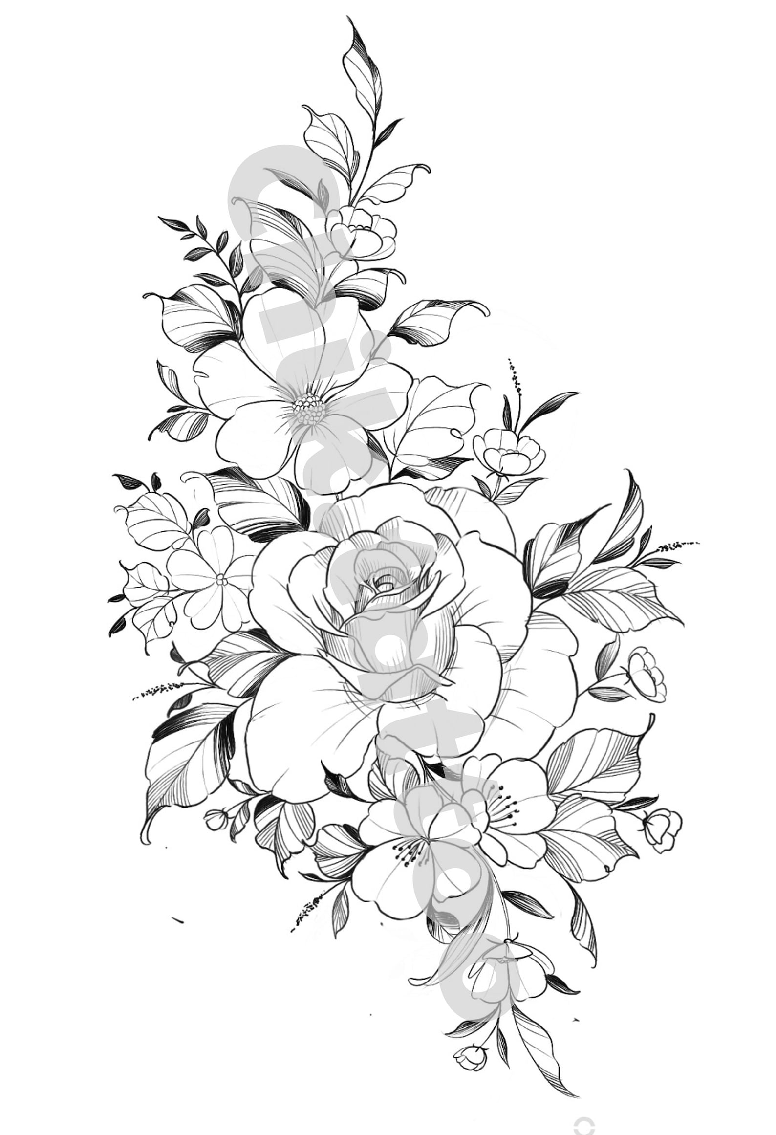 Feminine and Floral Design for Chik Tattoo Tattoo. Rose Arm Tattoo ...