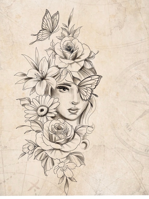 Female Tattoo Drawing Designs