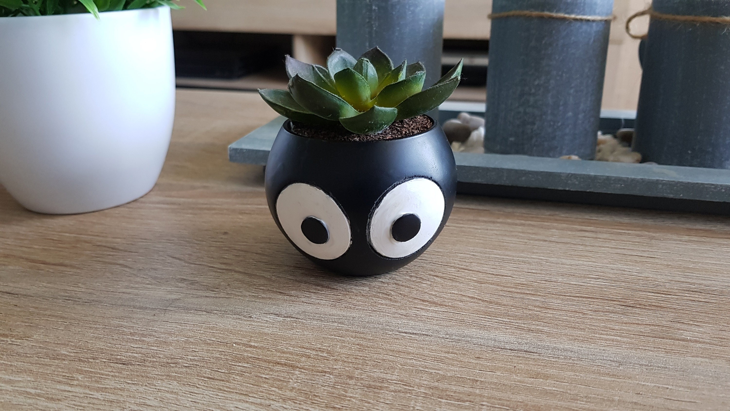 Soot Man / Susuwatari / Soot Man Planter / Anime Planter / | Etsy