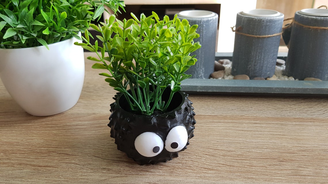 Soot Man / Susuwatari / Soot Man Planter / Anime Planter - Etsy